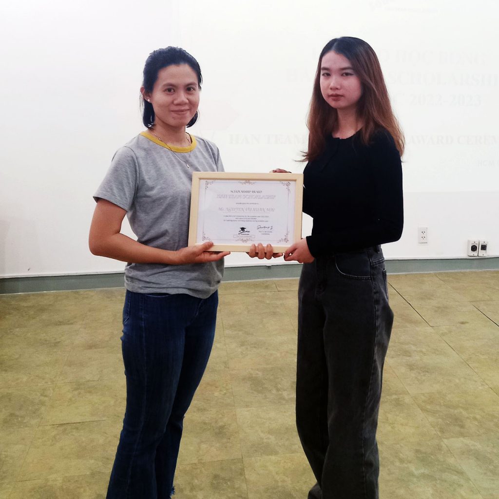 KẾT QUẢ HỌC BỔNG HAN TEAM SCHOLARSHIP : CTCBIO VINA